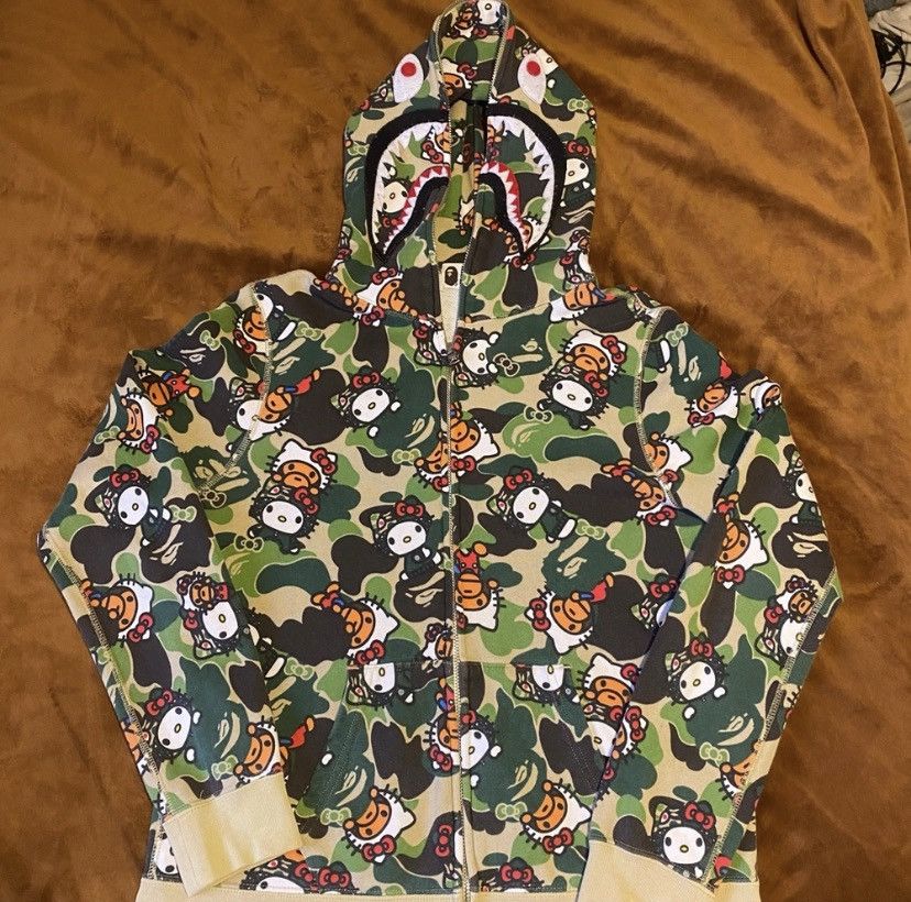 Bape Women's Bape x Hello Kitty Shark Full Zip Hoodie | Grailed