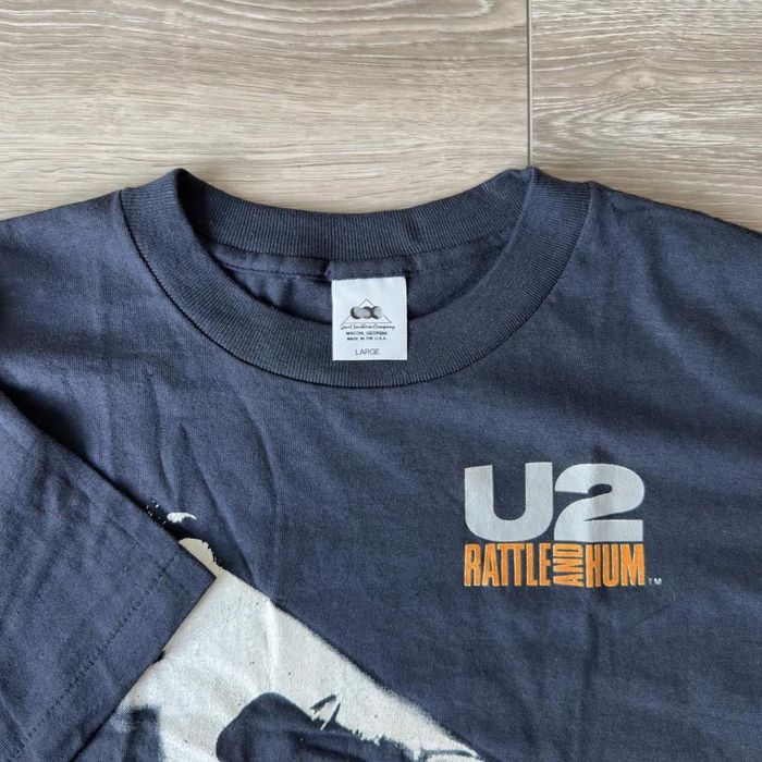 Vintage Vintage Black 1988 U2 Rattle and Hum Album T-Shirt | Grailed