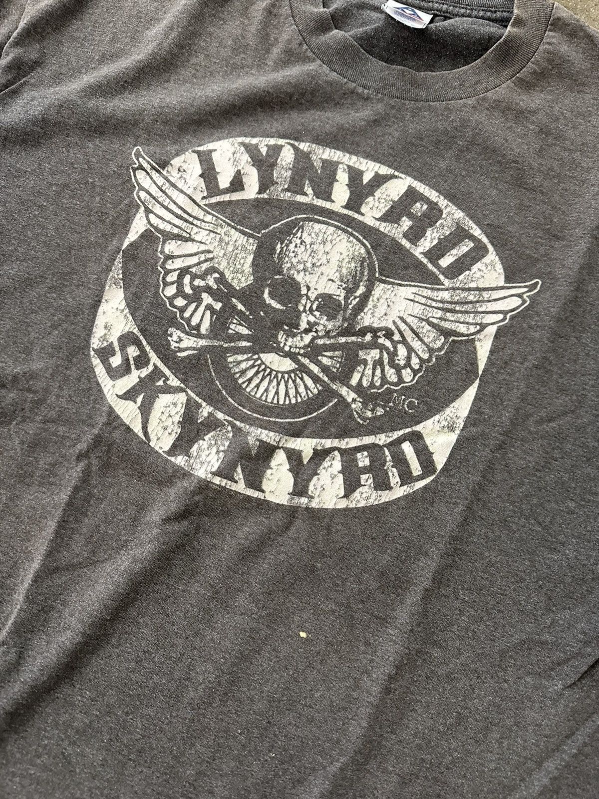 Streetwear × Vintage XL 2004 Lynyrd Skynyrd Skull Band Logo Grunge Y2K ...