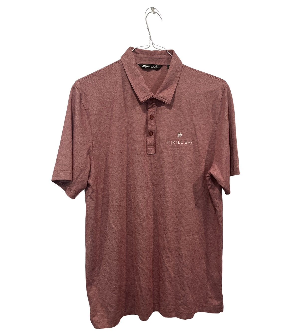 Travis Mathew Travis Mathews Mens Turtle Bay Logo Red Golf Polo | Grailed