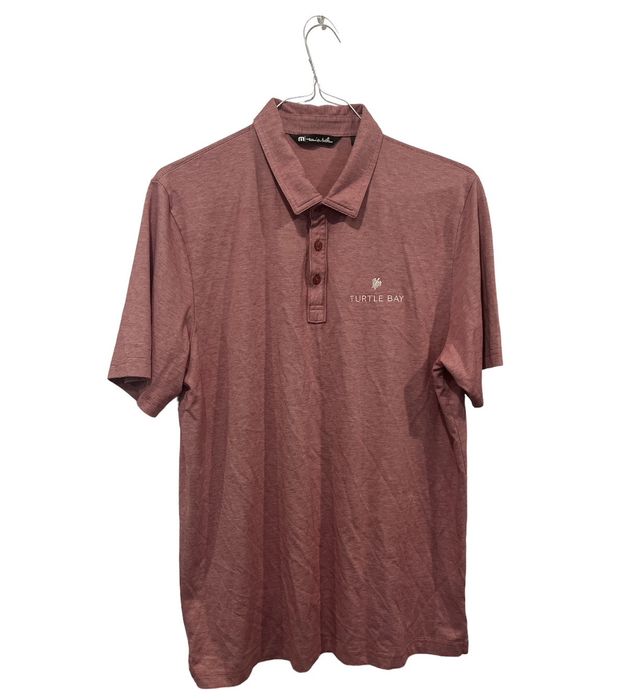 Travis Mathew Travis Mathews Mens Turtle Bay Logo Red Golf Polo | Grailed