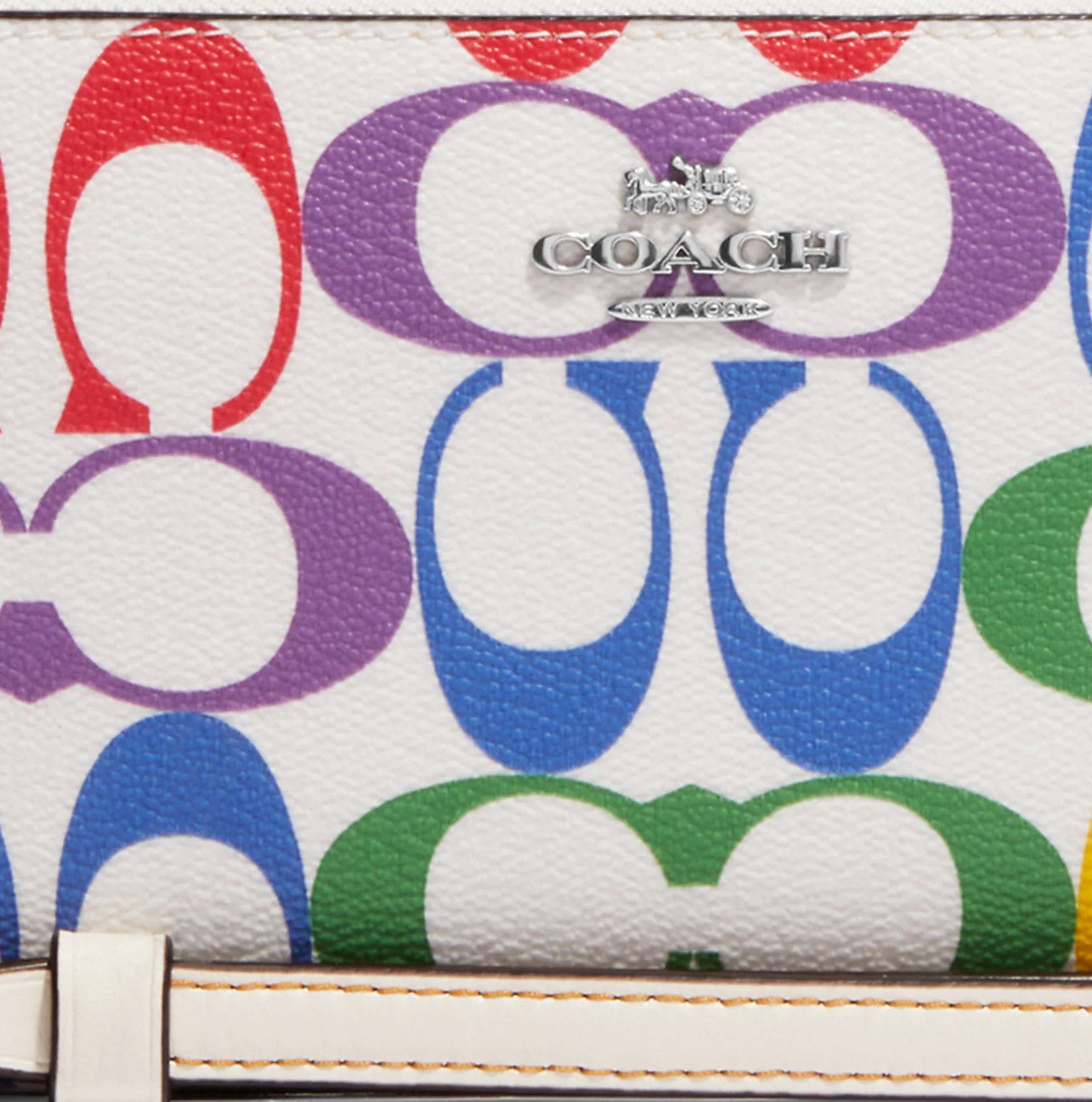 Coach Long Zip Around Wallet In Rainbow Signature Canvas | Grailed