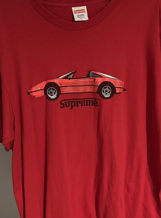 Supreme Red Ferrari supreme tee | Grailed