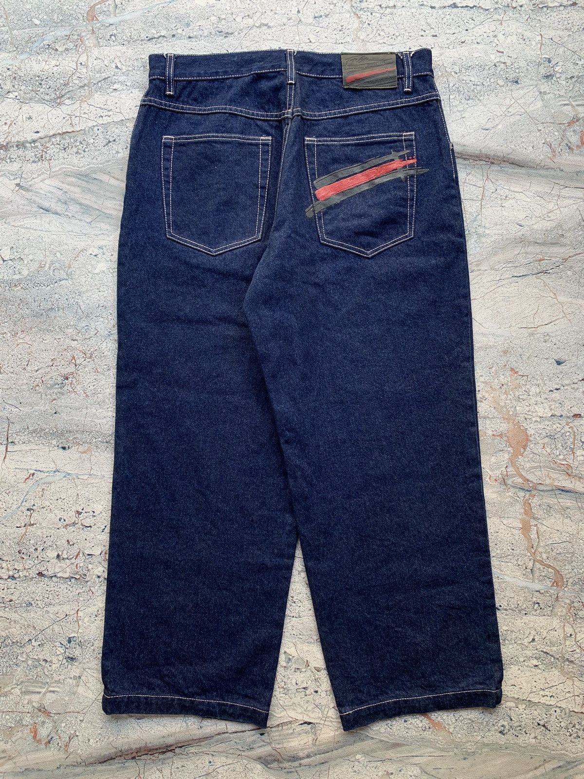 Fubu FUBU COLLECTION BAGGY JEANS HIP HOP DENIM PANTS | Grailed