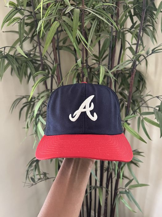 Vintage Vintage Atlanta Braves Mesh Hat Green Brim | Grailed