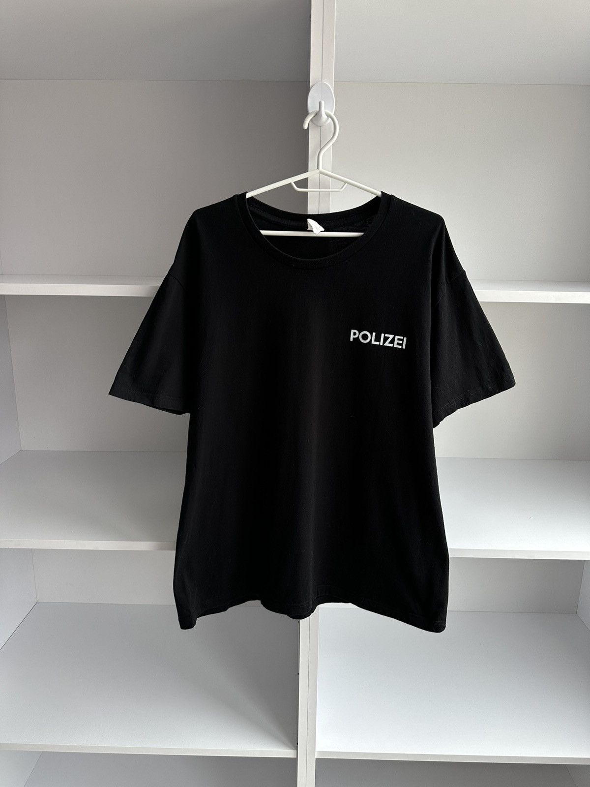 Vintage Vintage Kanye West Polizei Black T-shirt | Grailed