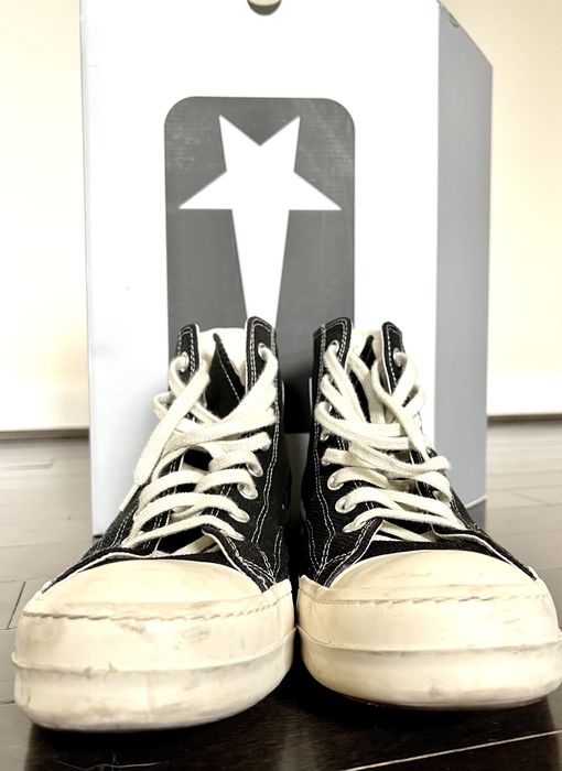 Converse High Top Rick Owens Drkshdw X Converse collab | Grailed