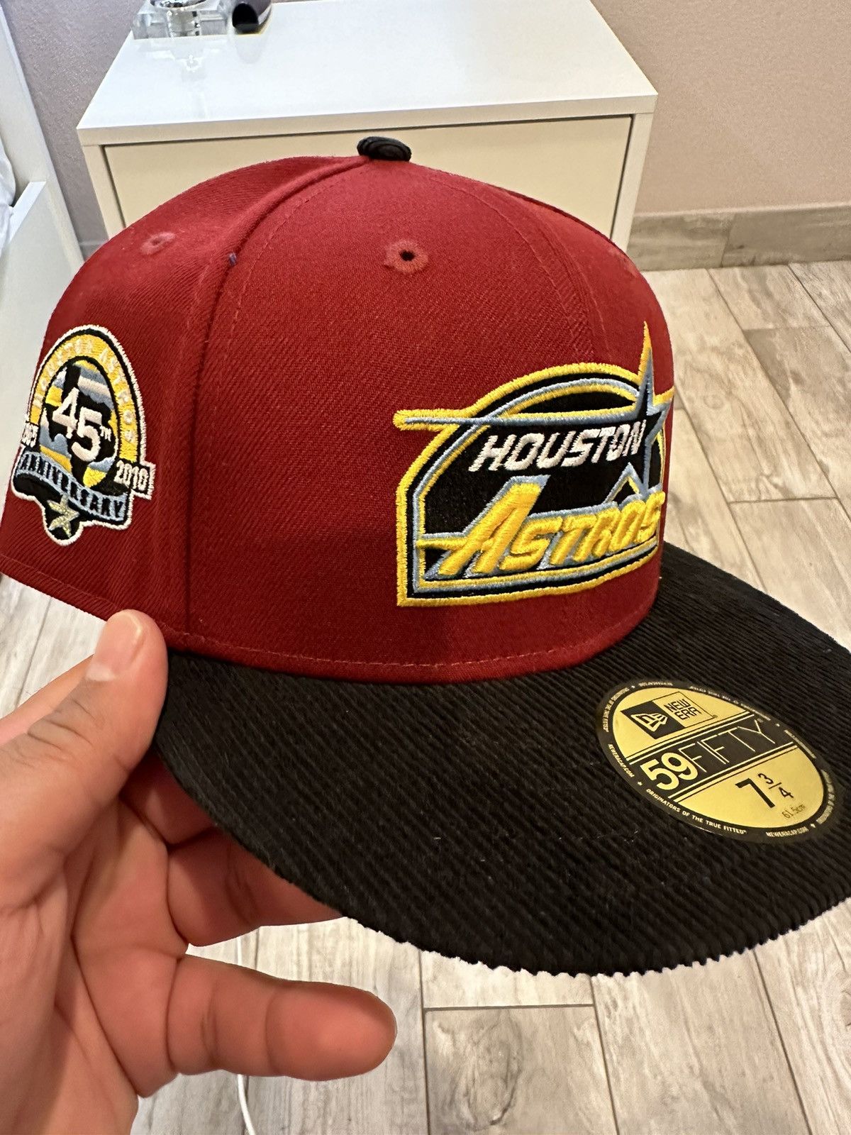 New Era Houston Astros fitted Script 7 3/4 | Grailed