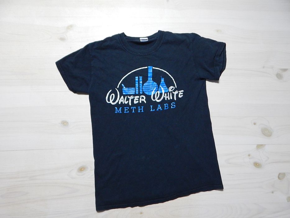 Vintage vintage breaking bad walter white meth labs disney logo tee ...