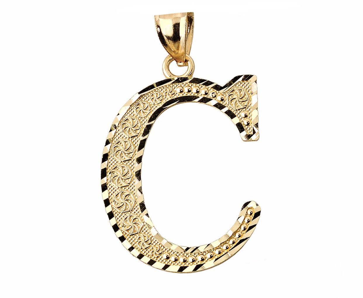 Other Letter C real solid gold | Grailed