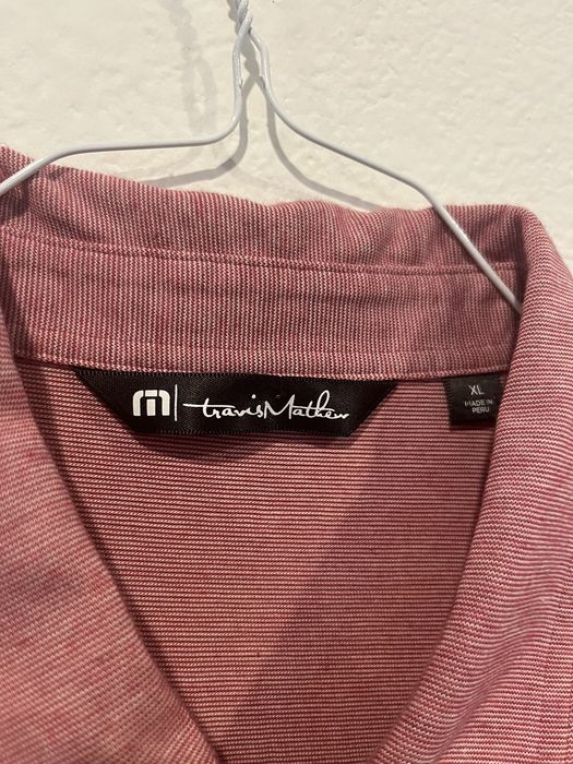 Travis Mathew Travis Mathews Mens Turtle Bay Logo Red Golf Polo | Grailed