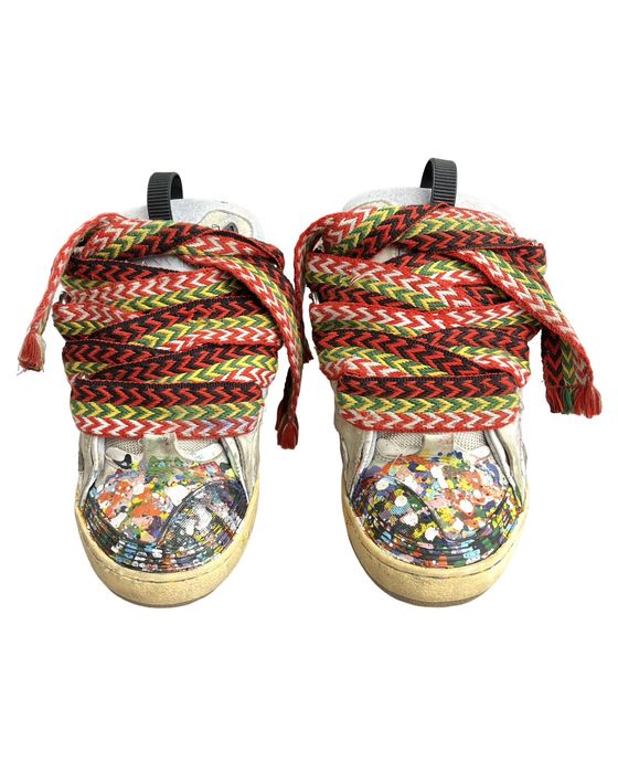 Lanvin Paint Splatter Custom Curb Sneakers | Grailed