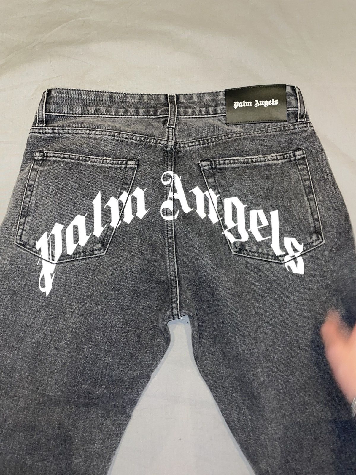 Palm Angels Palm Angels Print Stacked Jeans | Grailed