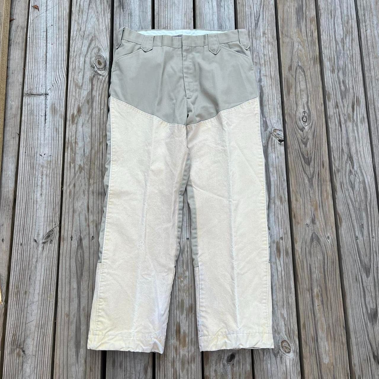 Vintage Vintage 80s Double Knee khaki hunting pants Talon Zipper | Grailed