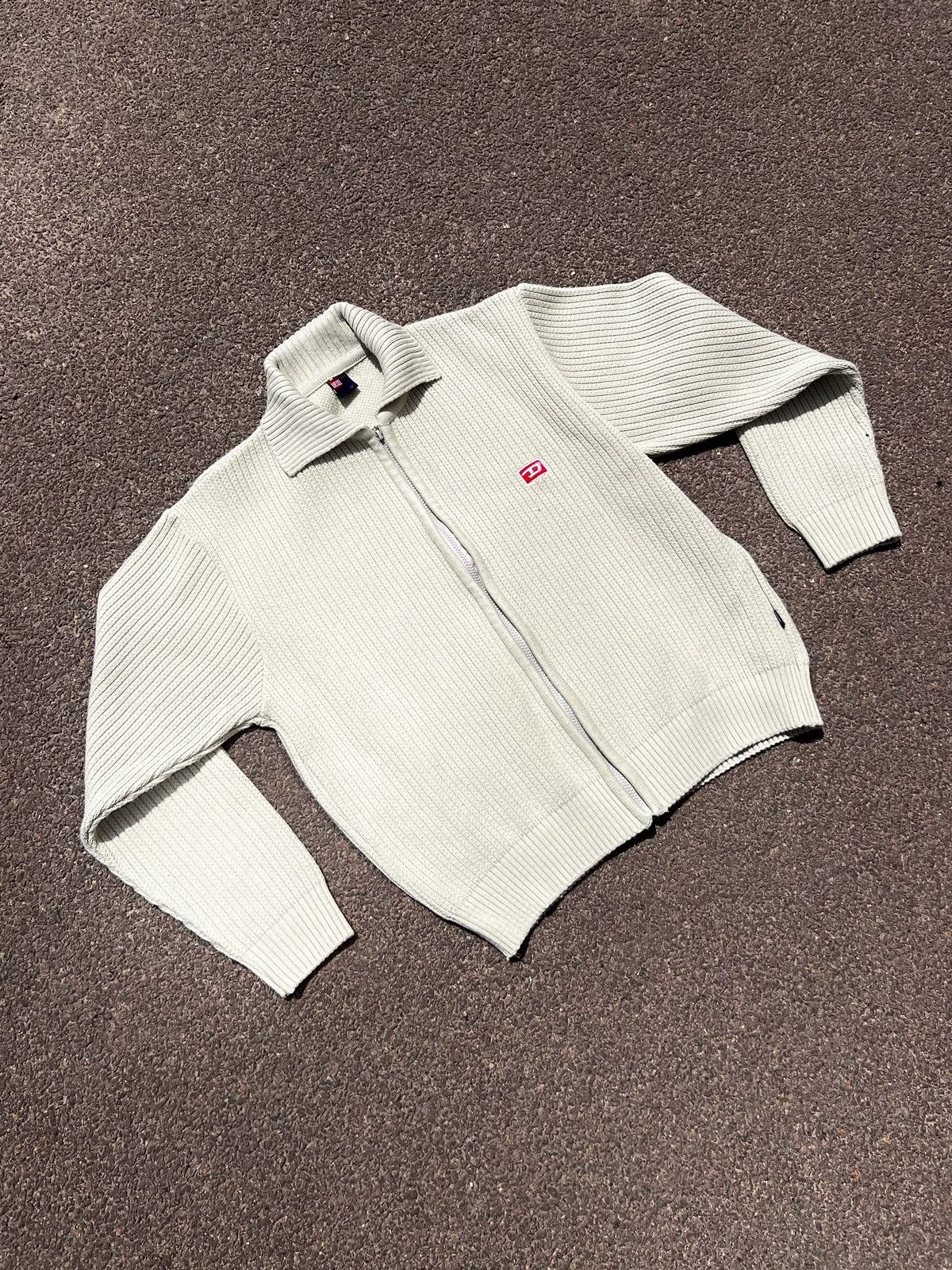 Diesel Y2K Japanese Avant-Garde Style Diesel Knit Zip Sweater | Grailed