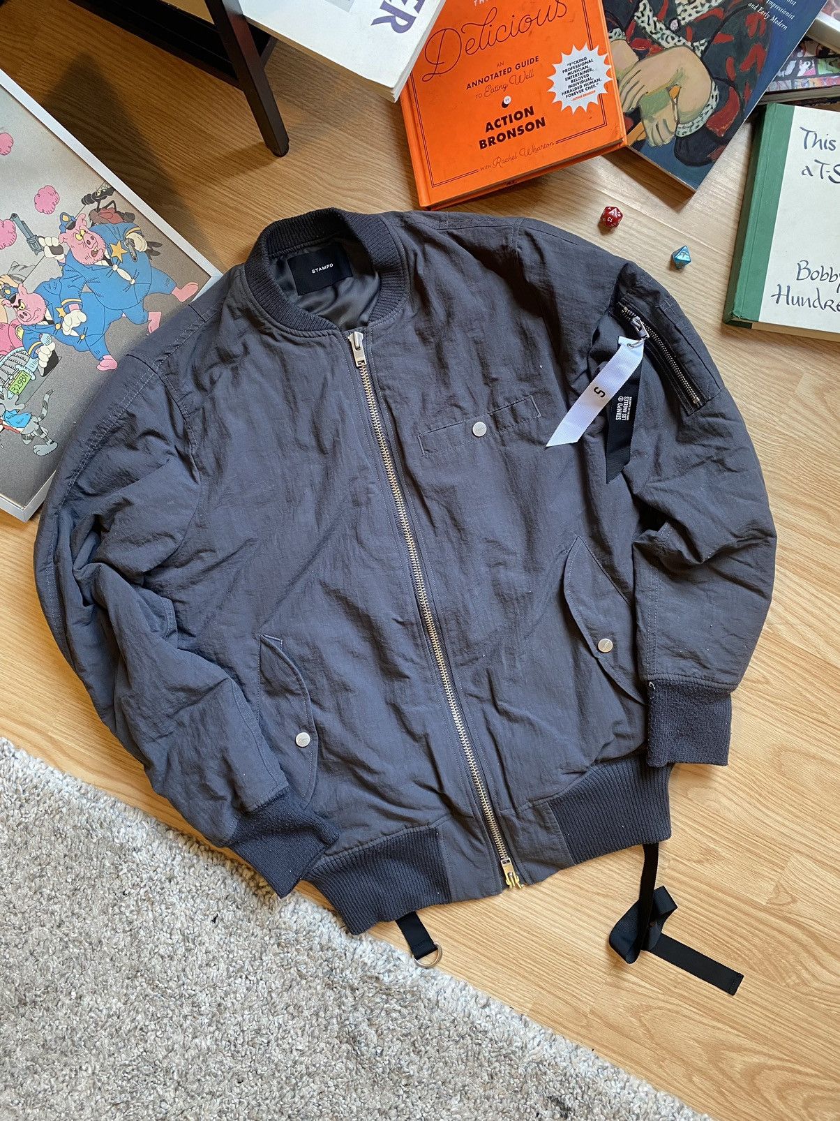 Stampd × Streetwear STAMPD LA MA-1 STYLE STRAP BOMBER JACKET | Grailed