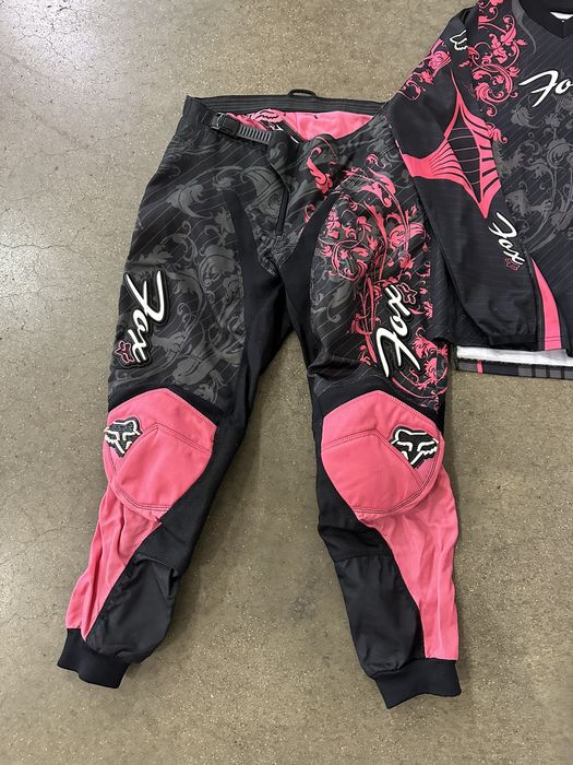 Fox Racing Pink Y2K Fox Racing Motorsports Padded Pants and Shirt | Grailed