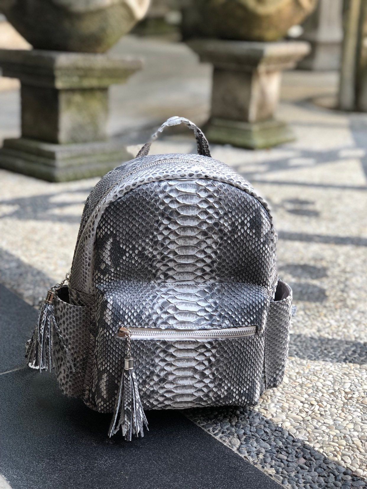 Handmade Genuine Python Leather Backpack For Women | Grailed