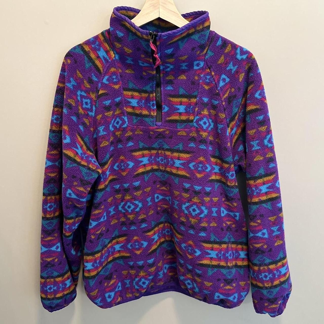 American Eagle Outfitters Vintage American Eagle Aztec Fleece Quarter ...