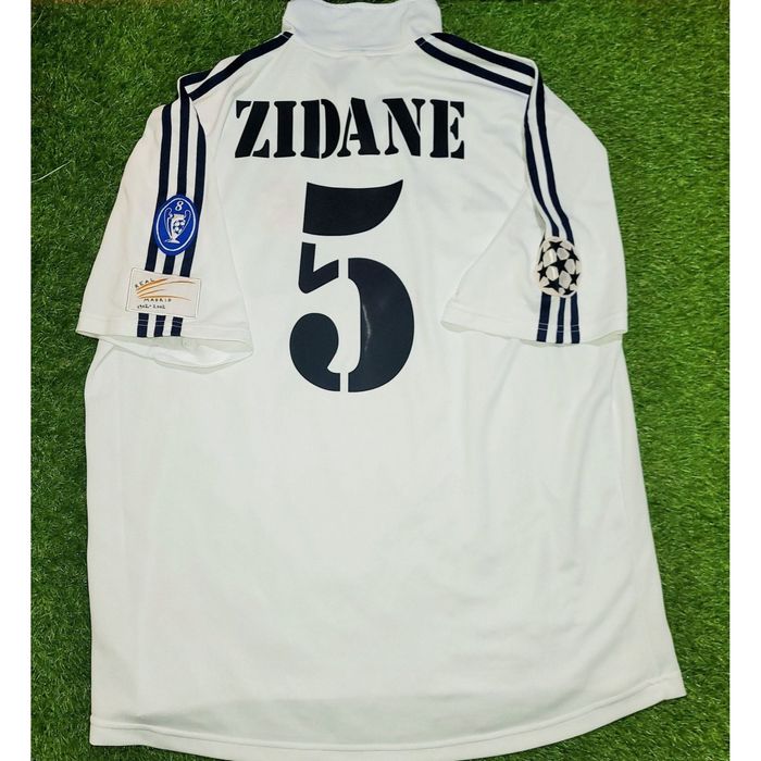 Adidas Zidane Real Madrid Centenary 2001 2002 UEFA Soccer Jersey XL ...