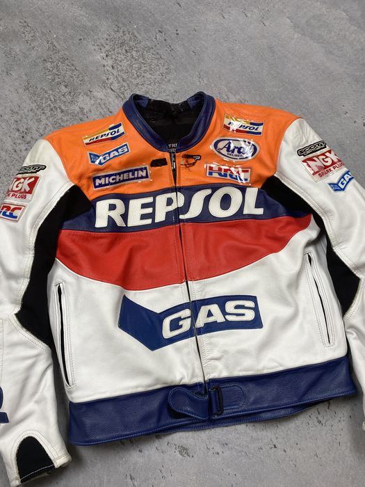 Vintage 🔥Vintage HONDA REPSOL racing leather jacket | Grailed