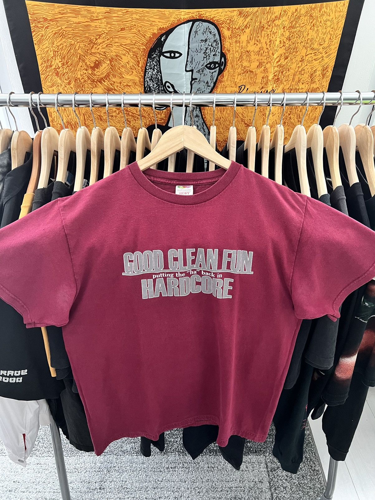 Vintage Good Clean Fun Vintage Hardcore Punk Band Washed Tee Rare M ...