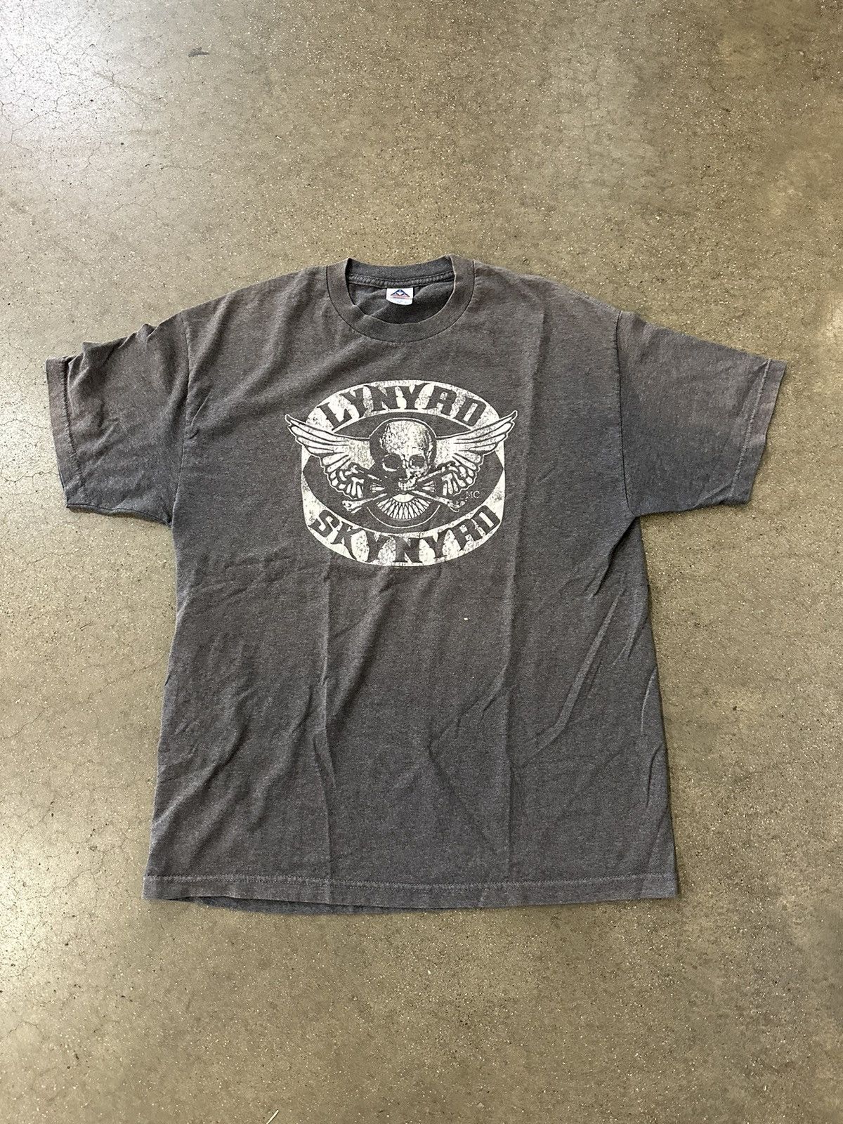 Streetwear × Vintage XL 2004 Lynyrd Skynyrd Skull Band Logo Grunge Y2K ...