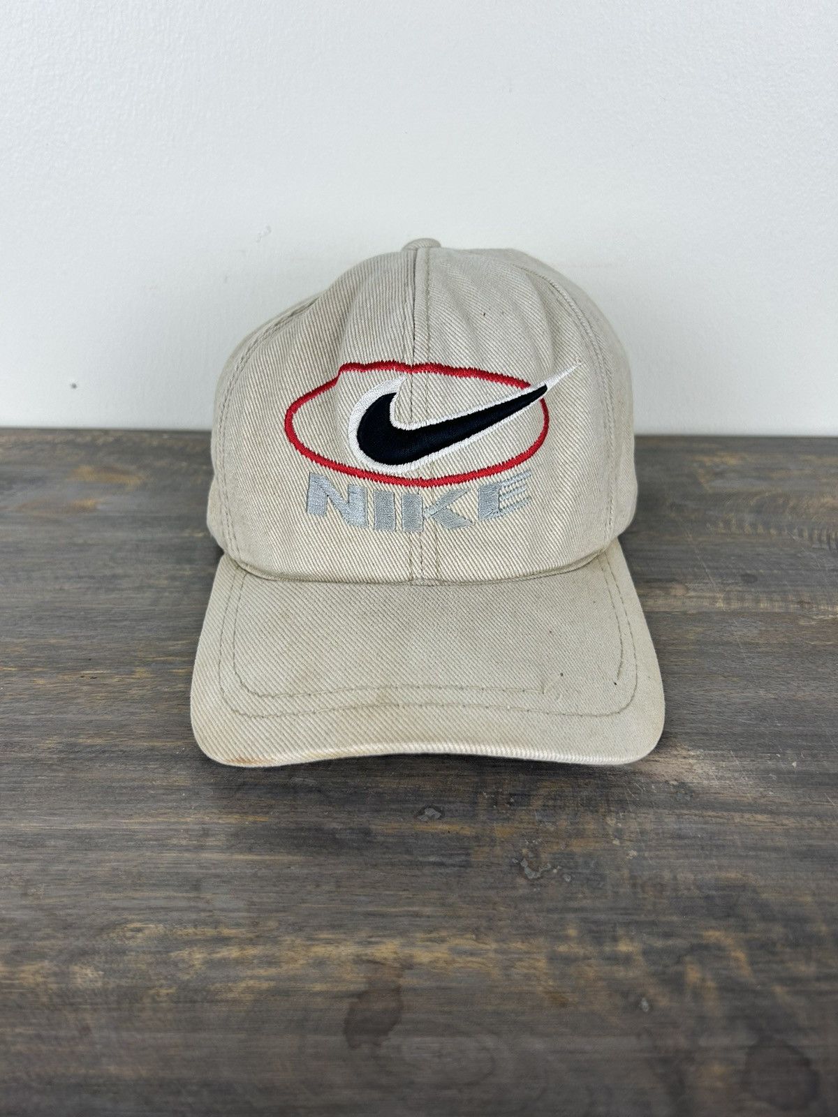 Nike Vintage Beige Nike Embroidered Hat | Grailed